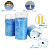 China Dinners Solar Powered Electronic Candles With Artificial LED Glowing Flames for sale