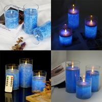 China Dinners Solar Powered Electronic Candles With Artificial LED Glowing Flames for sale