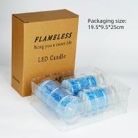China Dinners Solar Powered Electronic Candles With Artificial LED Glowing Flames for sale