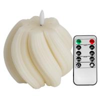China Battery Operated Remote Control LED Lanterns Christmas Flickering Real Wax for sale