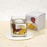 China Aroma Light Candles Clear Glass Jar Aroma Candles Home Fragrance Gifts for sale
