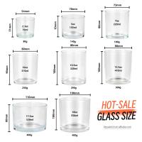 China 14oz Clear White Candle Jar With Metal Lid Iron Cylinder Type For Candle Making Home Decorating for sale