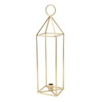 China Handmade Premium Look Iron Wire Lantern Decorative Candle Holder Lantern Fancy Metal Candle Lantern for sale