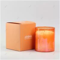 China 8oz To 14oz Luxury Unique Iridescent Empty Containers Glass Candle Jars With Lid for sale
