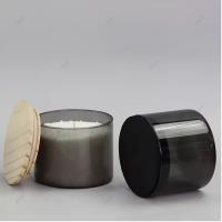 China 8oz To 14oz Luxury Unique Iridescent Empty Containers Glass Candle Jars With Lid for sale