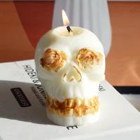 China Resin Candle Molds 3d Skull Silicone Mould For Making Candle Soap Cake Decor for sale