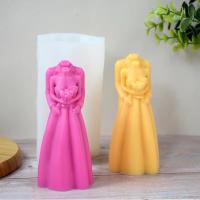 China Disposable Silicone Mold DIY Wedding Candle Mold With Hand Ceremony Scented Candle for sale