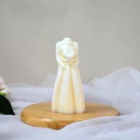 China Disposable Silicone Mold DIY Wedding Candle Mold With Hand Ceremony Scented Candle for sale