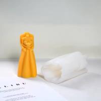 China Disposable Silicone Mold DIY Wedding Candle Mold With Hand Ceremony Scented Candle for sale