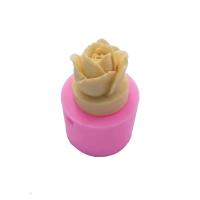 China Home Decoration Silicone Molds 3D Rose Flower Soap Mold for sale