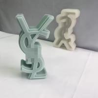 China Silicone Rubber Custom Diy Decoration Resin Crafts Casting Epoxy Resin Molds Big Letters Luxury Brand Logo for sale