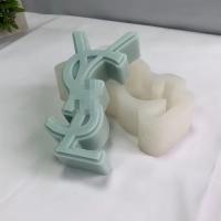 China Silicone Rubber Custom Diy Decoration Resin Crafts Casting Epoxy Resin Molds Big Letters Luxury Brand Logo for sale