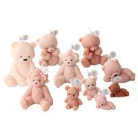 China Creative Bear Custom Silicone Candle Molds Cute 3D Bear Aromatherapy Plaster for sale