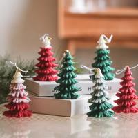 China Silicone Soap Candle Mold Luxury Decorative Christmas Tree Cake Mold for sale