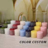 China Decorative Pillar Candle Personnalisable Column Candle Custom White for sale