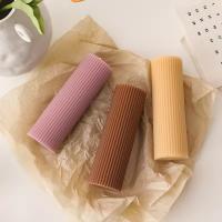 China Long Pillar Candle Cylindrical Gear Candle Handmade Aromatic Candle Geometric for sale