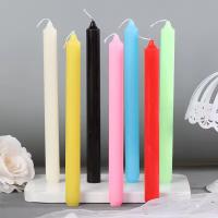 China 4 Pack Tall Taper Unscented Pillar Candle Sticks 5 Colors Soy Wax for sale