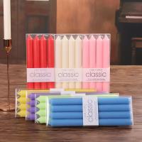 China 4 Pack Tall Taper Unscented Pillar Candle Sticks 5 Colors Soy Wax for sale