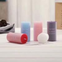 China Colorful Pillar Candle Cylindrical Party Events Decorative Art Pillar Smokeless Candle for sale