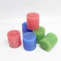 China White Pink Purple Pillar Candle Custom Size Paraffin Candles Smokeless And Eco Friendly for sale