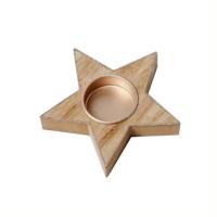 China Home Decoration Candle Holder Candle Stick Christmas Natural Wooden Xmas Tree for sale