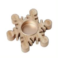 China Home Decoration Candle Holder Candle Stick Christmas Natural Wooden Xmas Tree for sale