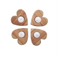 China Home Decoration Candle Holder Candle Stick Christmas Natural Wooden Xmas Tree for sale