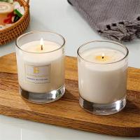 China 12oz 10oz Custom Candle Vessels Luxury Empty Glass For Candle Making With Wooden Lid for sale