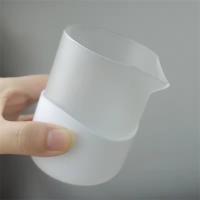 China 6oz Hand Blown Borosilicate Glass Clear Candle Container With Lid Massage Double Walled for sale