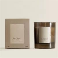 China 10oz Custom Luxury Candle Vessels Unique Black Empty Glass Jars With Lids And Boxes for sale