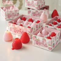 China Home Decorative Aromatherapy Gift Set Lovely Creative Candle Strawberry for sale