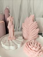 China Weddings Custom Shaped Scented Candle Luxury Aesthetic Home Decor Vegan Candle for sale