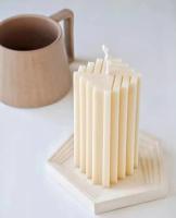 China Custom Shape Craft Candle Cylinder Stick Candle Scented Pillar Creative Candles for sale