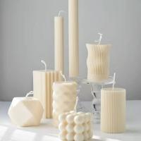 China Custom Shape Craft Candle Cylinder Stick Candle Scented Pillar Creative Candles for sale