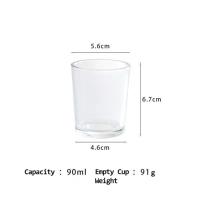 China Customized Luxury Empty Glass Candle Jars For Candle Making for sale