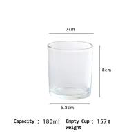 China Customized Luxury Empty Glass Candle Jars For Candle Making for sale
