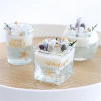 China Customized Luxury Empty Glass Candle Jars For Candle Making for sale