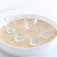 China Customized Luxury Empty Glass Candle Jars For Candle Making for sale