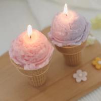 China Creative Ice Cream Cone Shaped Aromatherapy Candle Scented Kerze for sale