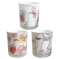 China Matte Candle Vessels Painted Large Empty Candle Container Candles Jars for sale