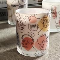 China Matte Candle Vessels Painted Large Empty Candle Container Candles Jars for sale