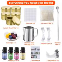China Handmade Natural Party Gift Set Diy Candle Making Kit for sale