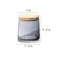 China Custom 10oz 300ml Colorful Glass Candle Cup Vessels Clear Glass Candle Jars Luxury With Lid Cover for sale