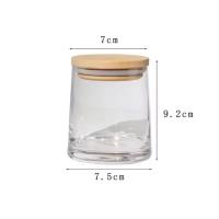 China Custom 10oz 300ml Colorful Glass Candle Cup Vessels Clear Glass Candle Jars Luxury With Lid Cover for sale