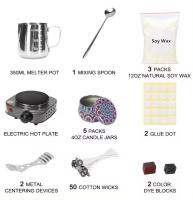 China Dumping Pot Dyed Block Candle Wick Soy Candle Making Kit for sale