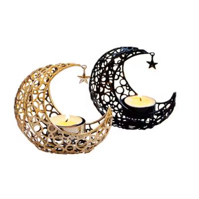 China Creative Rotating Metal Glass Tealight Candle Holder Aromatherapy Ornament Candlestick for sale
