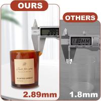 China 6oz Amber Candle Jars With Bamboo Wooden Lids And Sticky Labels Empty Glass For Making Candles for sale