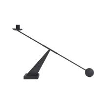 China Modern Minimalist Black Creative Personalized Geometric Lines Restaurant Candlelight Dinner Home Decor Metal for sale