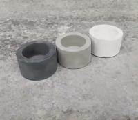 China OEM Candle Holder Custom Concrete DIY Decoration Customize Cement Candles Jar Pot for sale