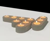 China OEM Candle Holder Custom Concrete DIY Decoration Customize Cement Candles Jar Pot for sale